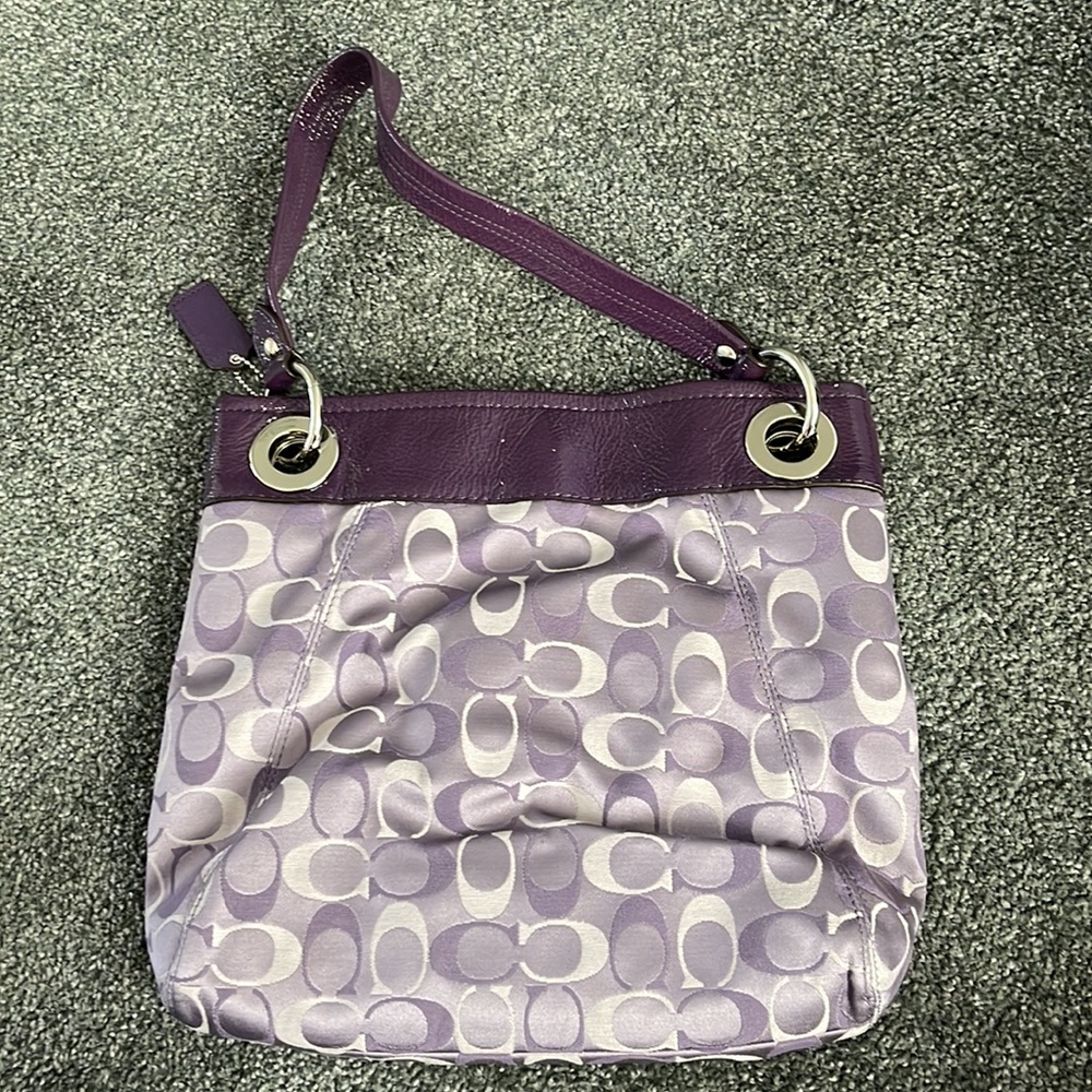 Coach Purple Purse - Gem